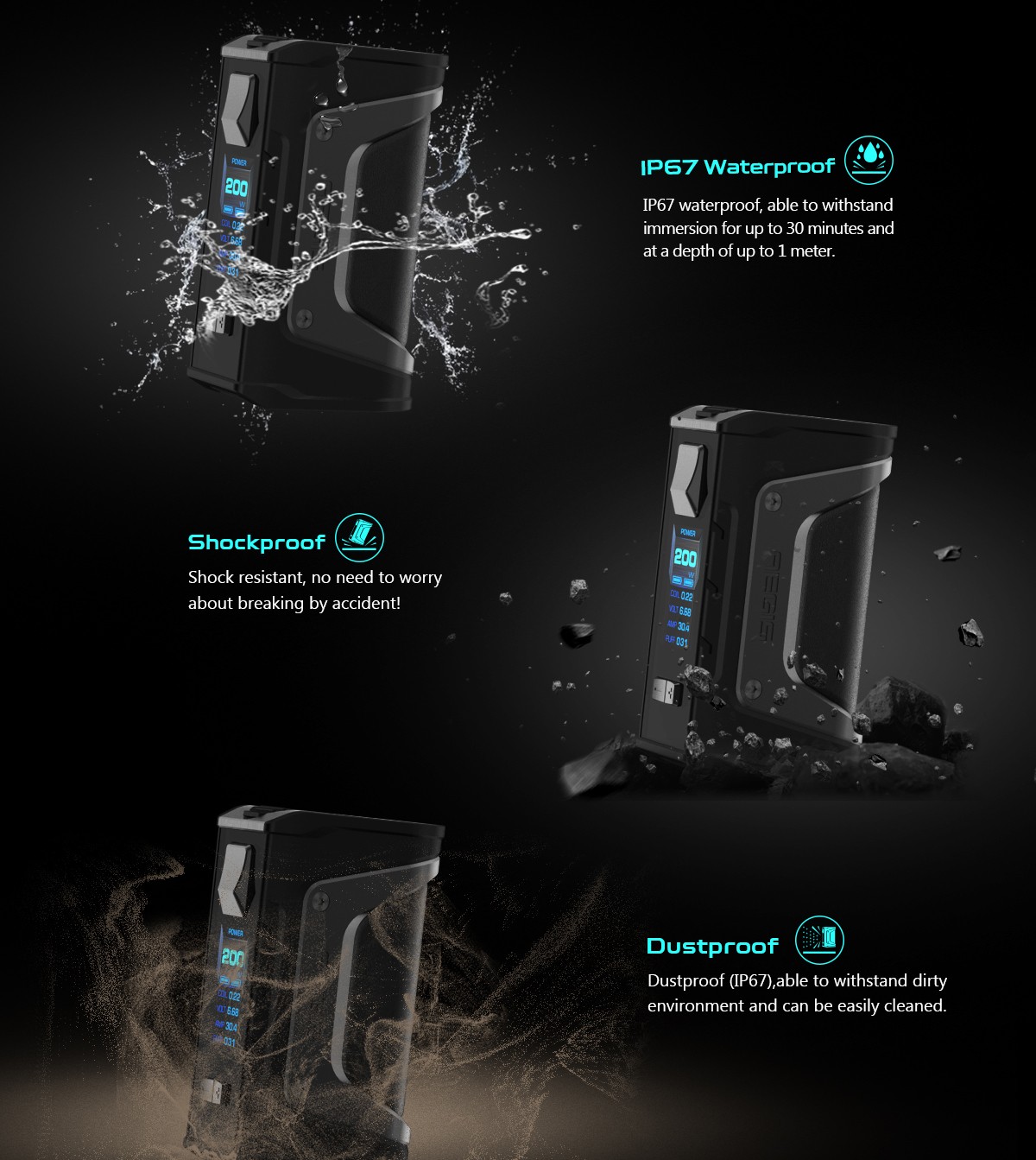 GeekVape Aegis Legend Mod 200W TC Box Mod | Vapesourcing