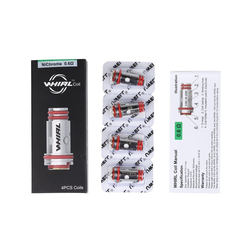 Uwell Whirl Replacement Coils (4pcs/pack) | Vapesourcing