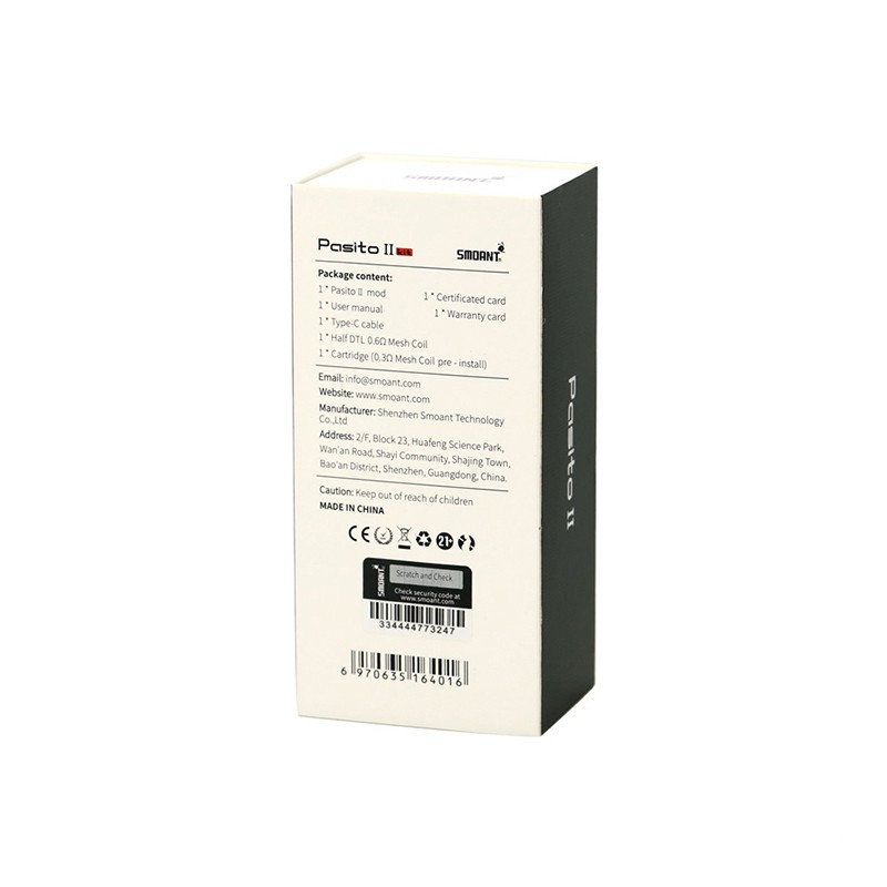 Smoant Pasito 2 II Kit 80W 2500mAh Pod Mod Kit 6ml | Vapesourcing