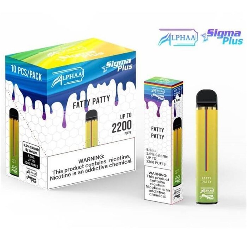 Alphaa Sigma Plus Disposable Vape Kit 2200 Puffs 8 5ml Vapesourcing