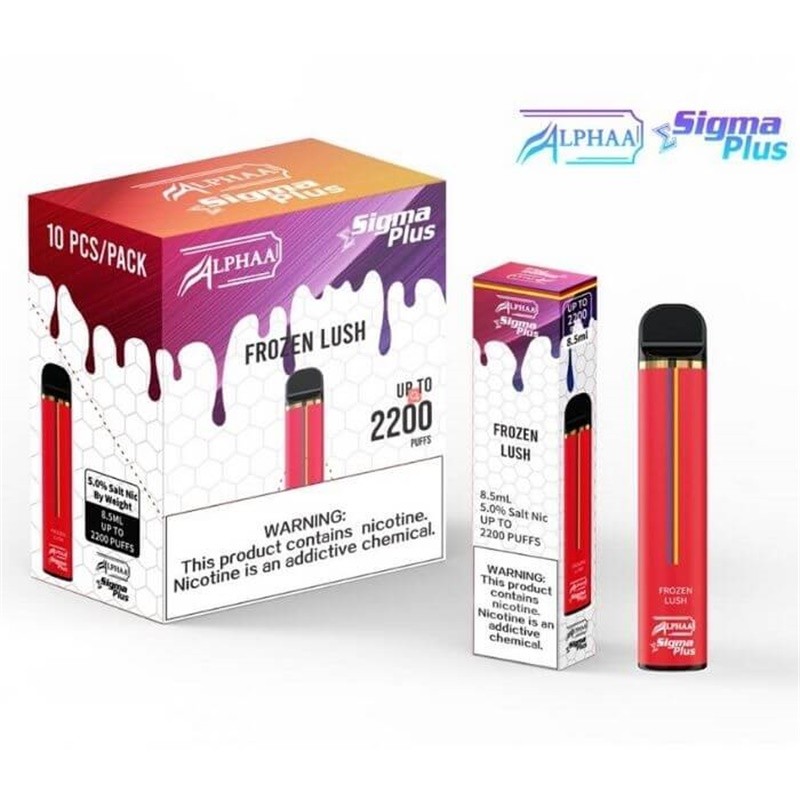 Alphaa Sigma Plus Disposable Vape Kit 2200 Puffs 8.5ml | Vapesourcing