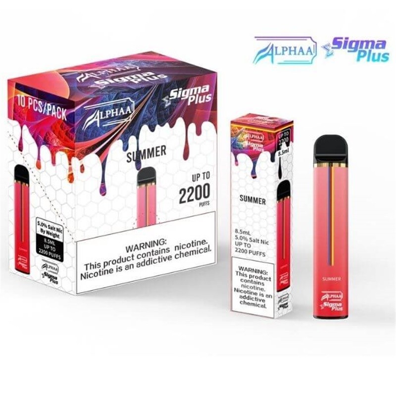 Alphaa Sigma Plus Disposable Vape Kit 2200 Puffs 8.5ml | Vapesourcing
