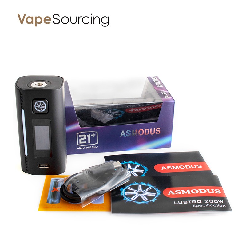 Asmodus Lustro TC Touch Screen Box Mod 200W | Vapesourcing