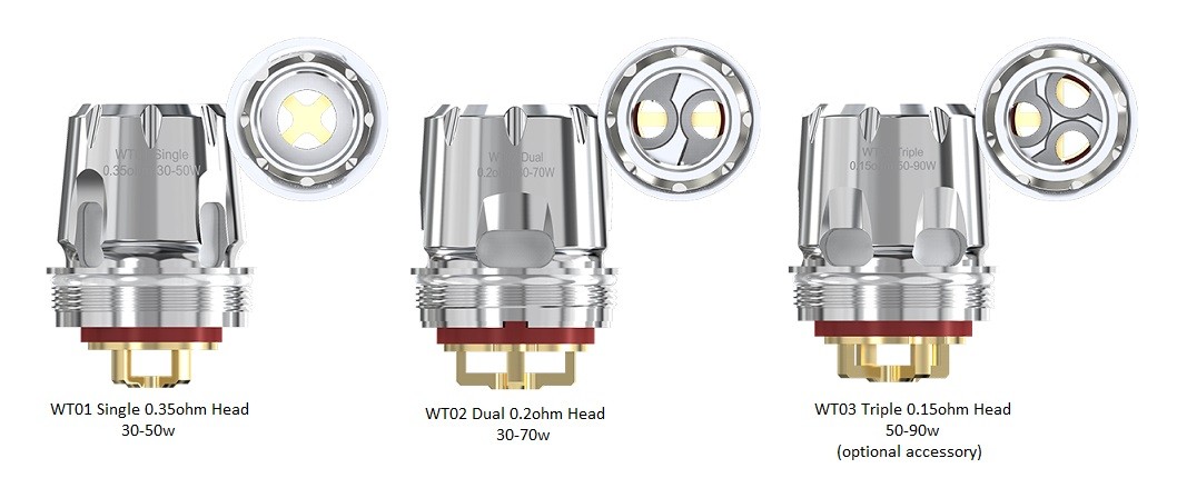 Wismec Trough Tank 6.5ml Sub Ohm Tank With Single & Dual Coil ...