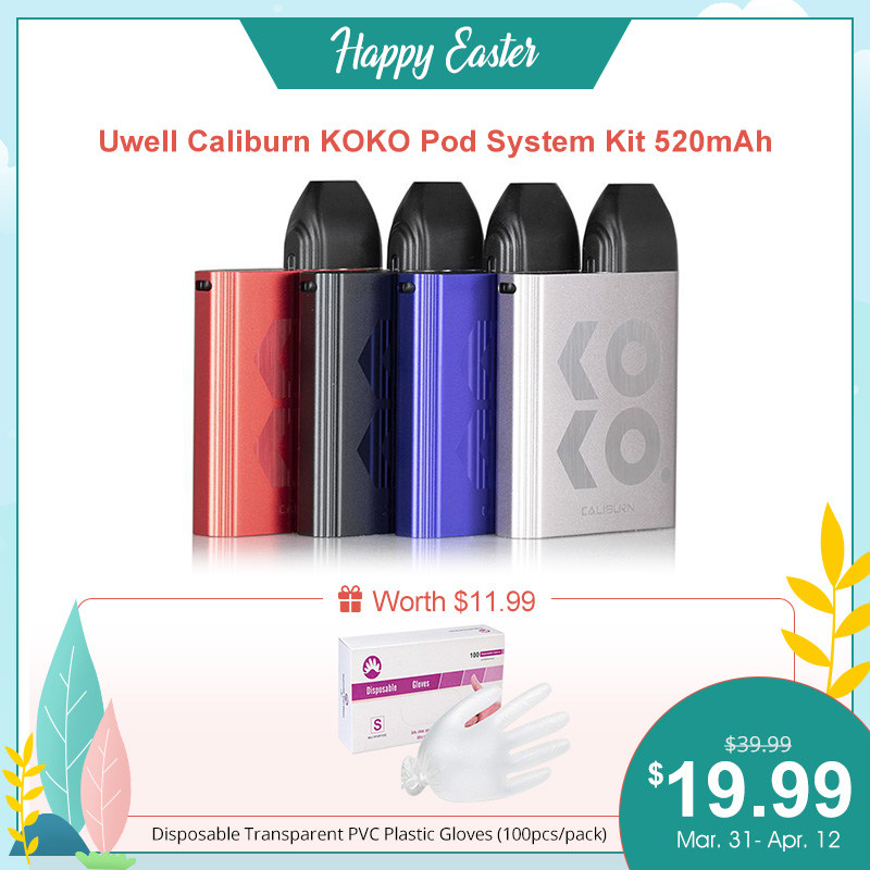 $21.95 Uwell Caliburn KOKO Kit Pod System Kit 520mAh | Vapesourcing