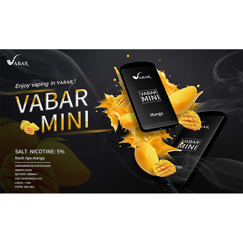 Vabar Mini Disposable Vape Pod Kit 280mAh 1.3ml (2pcs/pack) | Vapesourcing