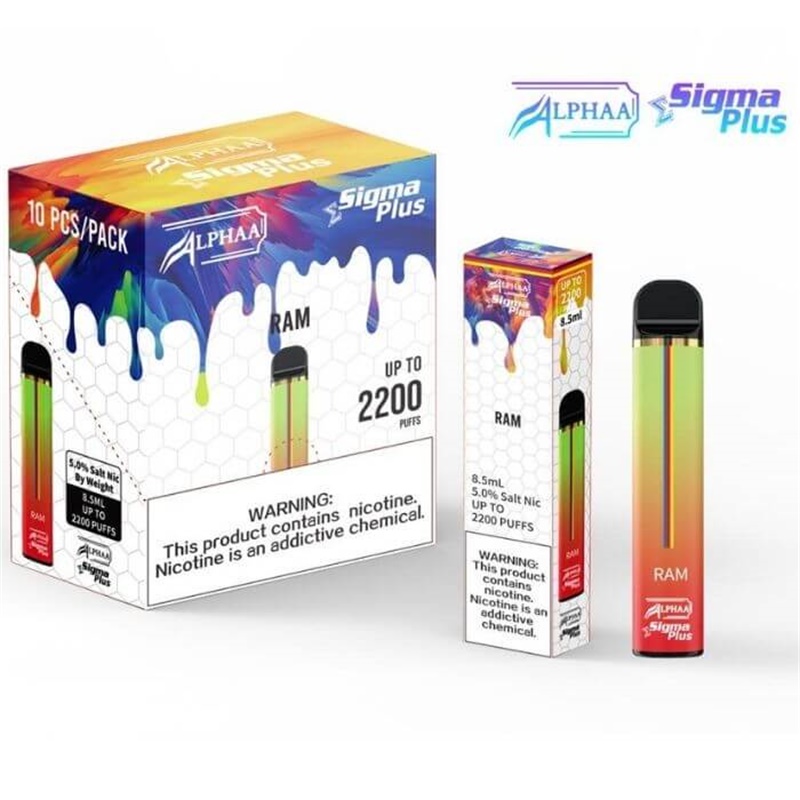 Alphaa Sigma Plus Disposable Vape Kit 2200 Puffs 8.5ml | Vapesourcing