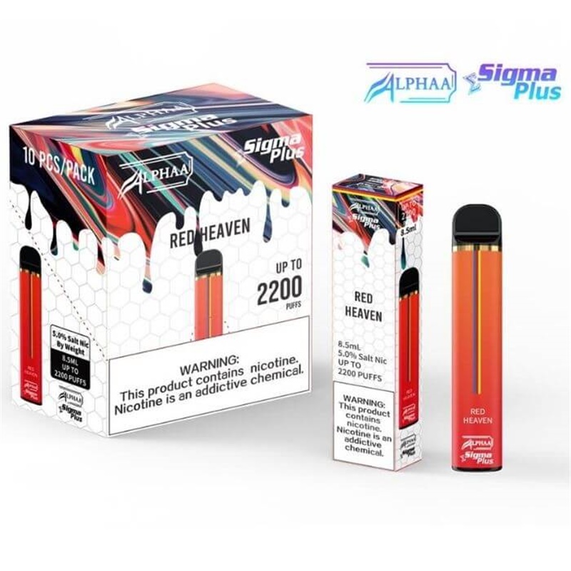 Alphaa Sigma Plus Disposable Vape Kit 2200 Puffs 8.5ml | Vapesourcing