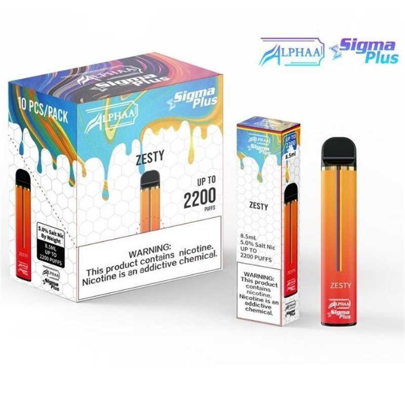 Alphaa Sigma Plus Disposable Vape Kit 2200 Puffs 8.5ml | Vapesourcing