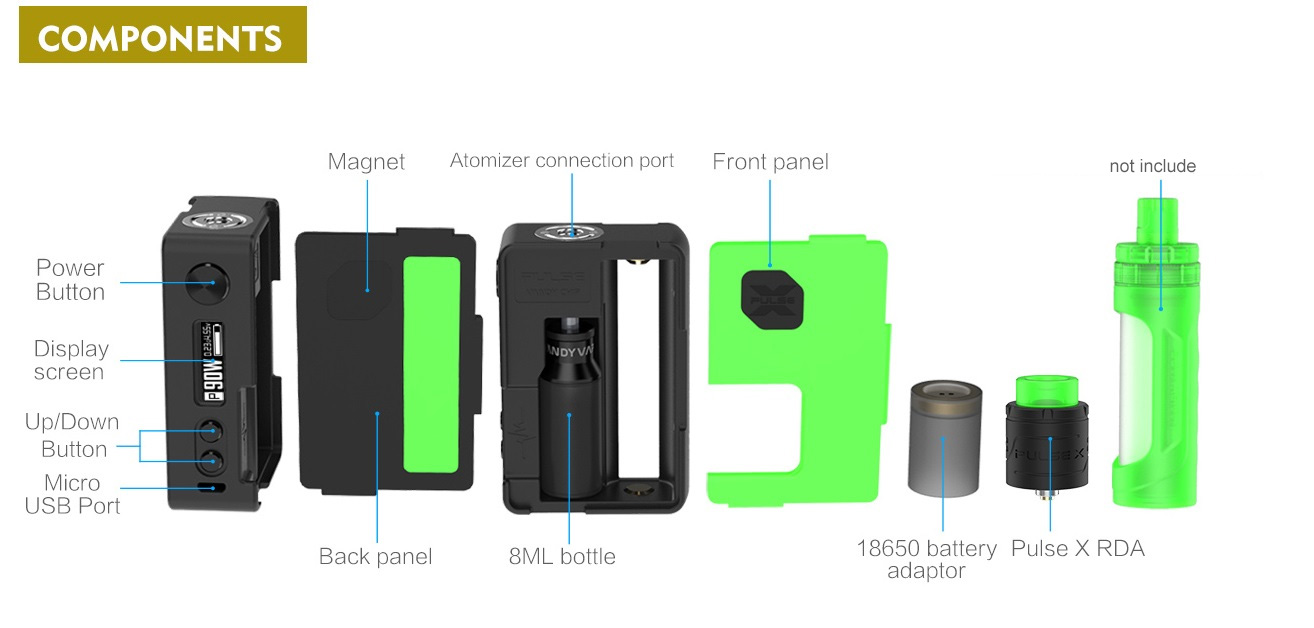 Vandy Vape Pulse X Kit - A Cheap Squonk Kit | VapeSourcing